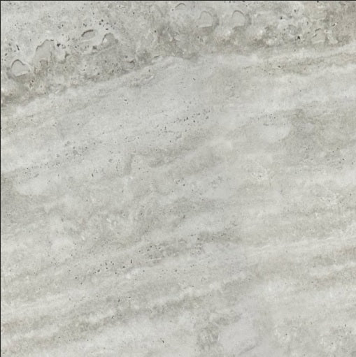 Travertine Mist Grey Porcelain 60x60cm Gloss Wall And Floor Tile