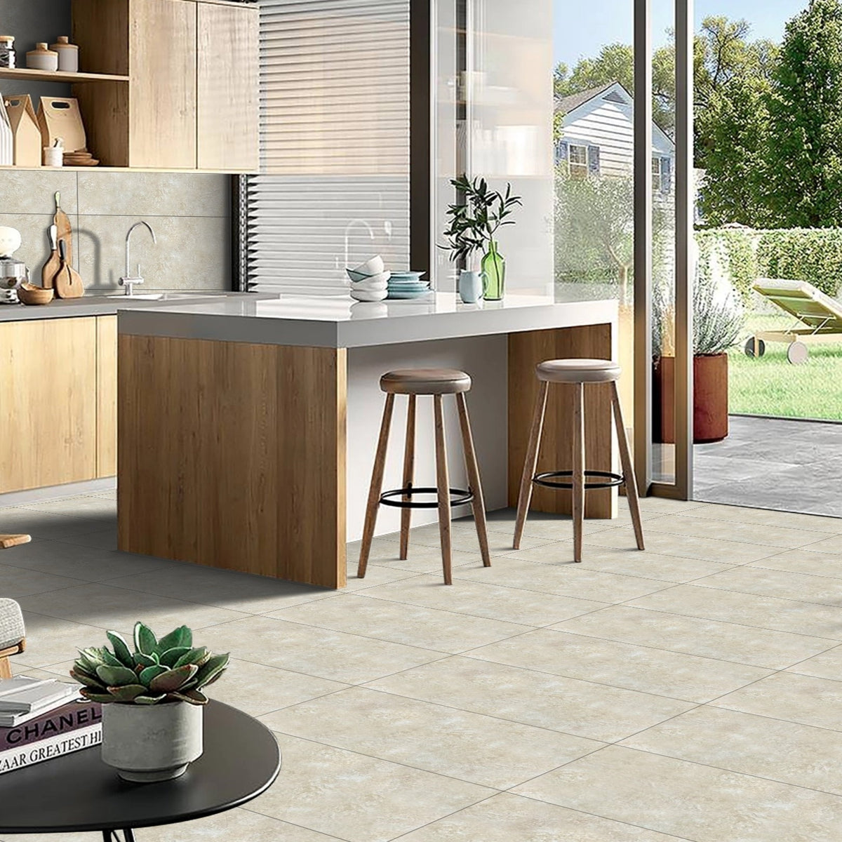 Mali Beige Gloss Ceramic Bathroom Kitchen Wall Tile 30x60cm – Tile Topia