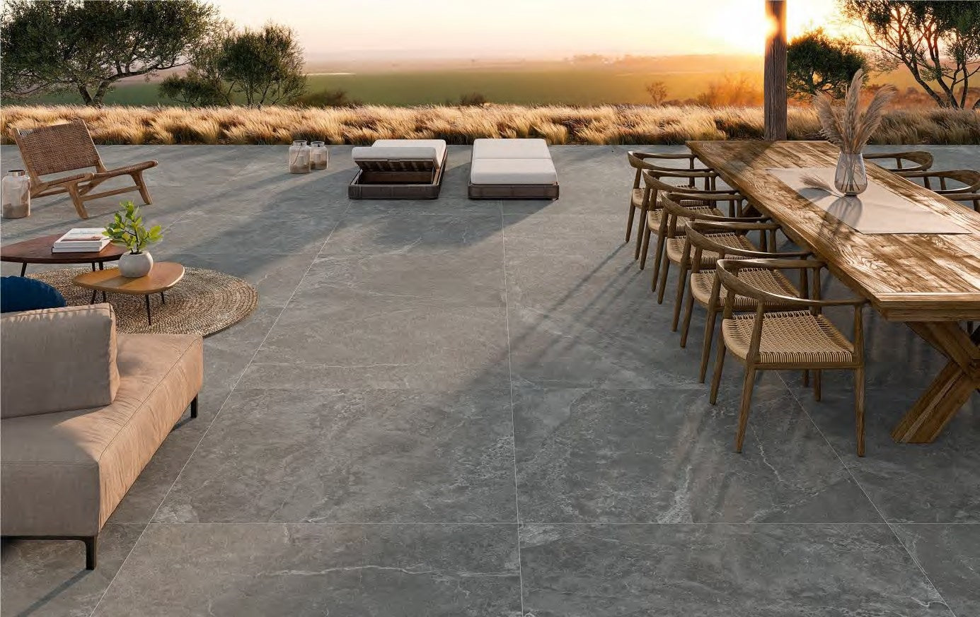 Ash Grey tiles 595x1200mm Matt Porcelain Tiles – Tile Topia