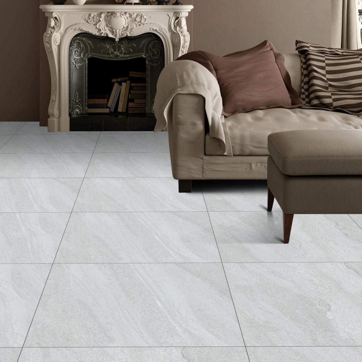 Sahara Grey Sugar Finish Porcelain 60x60cm Wall and Floor Tiles – Tile ...
