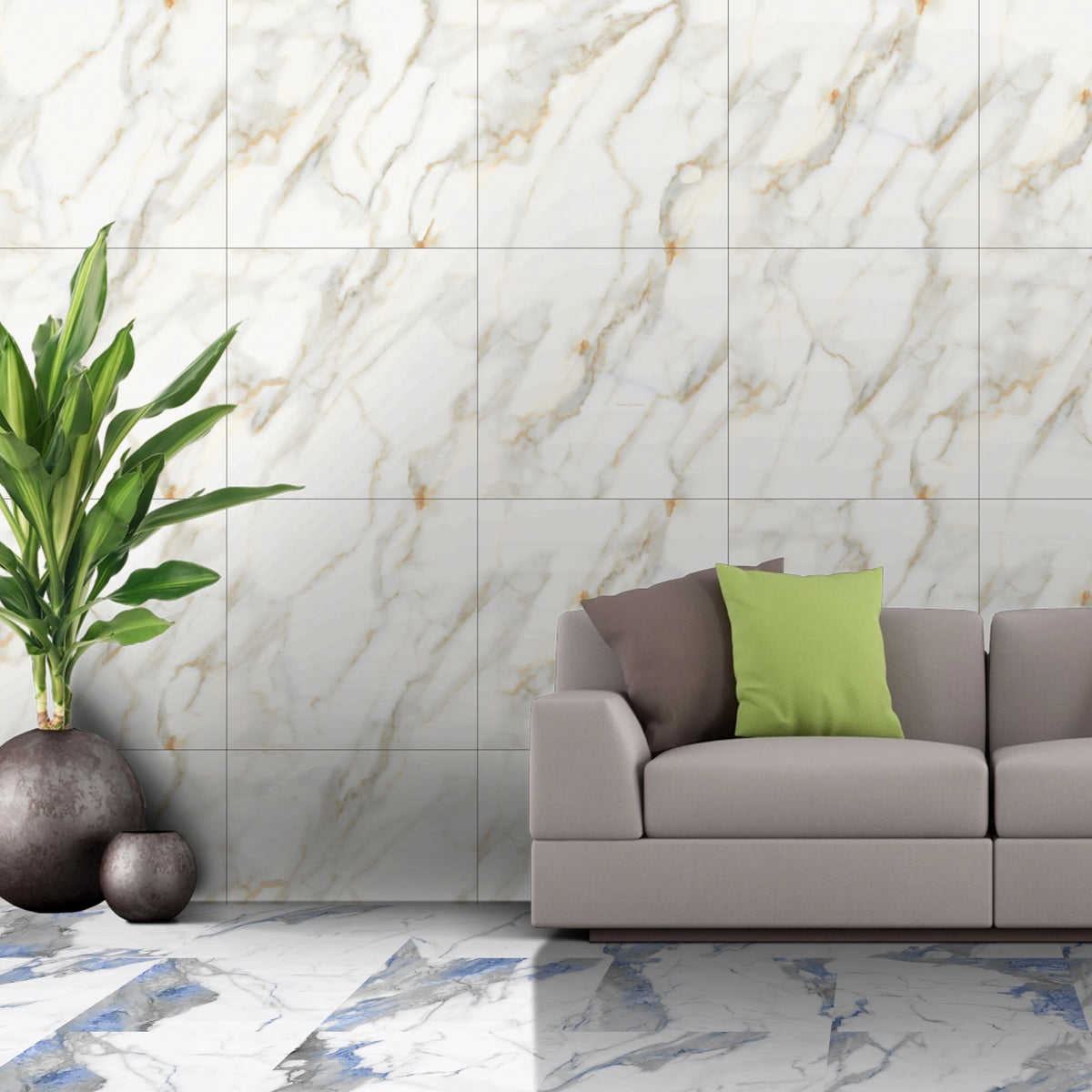 Honey Gold Marble Matt Porcelain 60x60cm Wall and Floor Tiles – Tile Topia