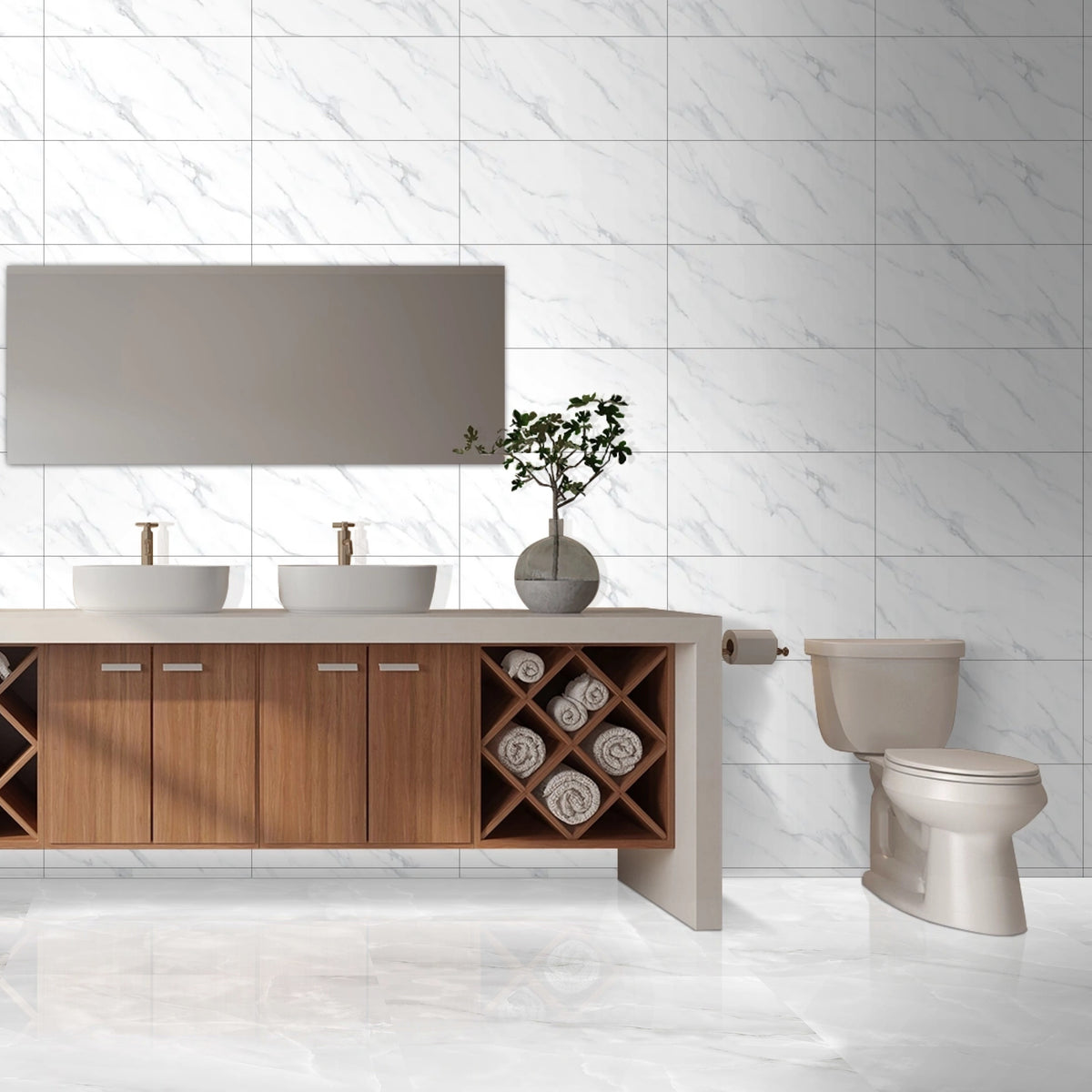 Mirage Pearl Gloss 30X60cm Bathroom Kitchen Ceramic Wall Tile – Tile Topia