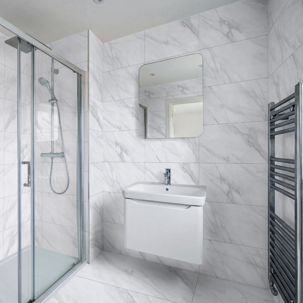 Mirage Pearl Matt Porcelain 30x60cm Kitchen Bathroom Wall and Floor Ti ...