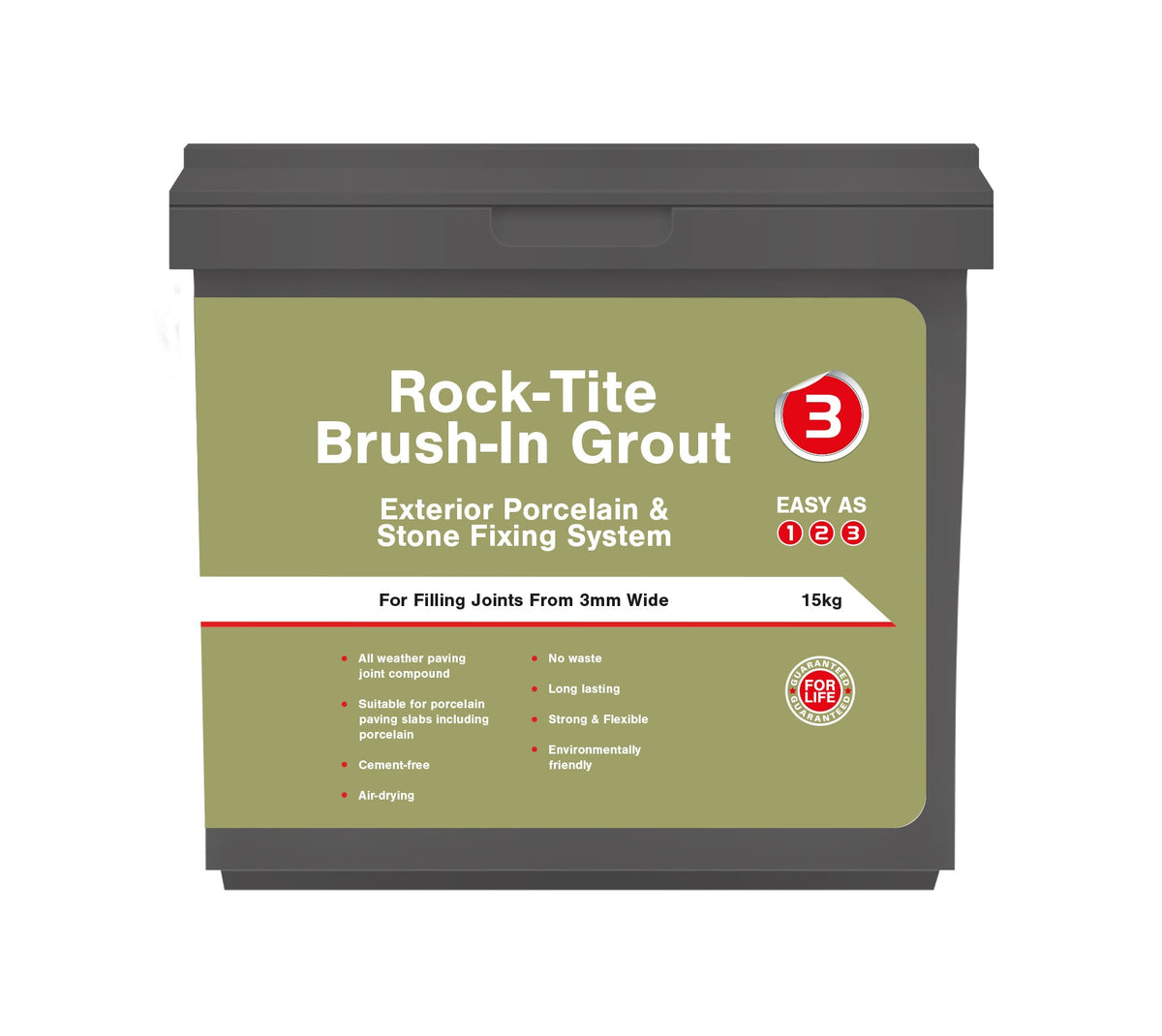 Rock Tite Steel Grey Brush Grout - 15 Kg – Tile Topia