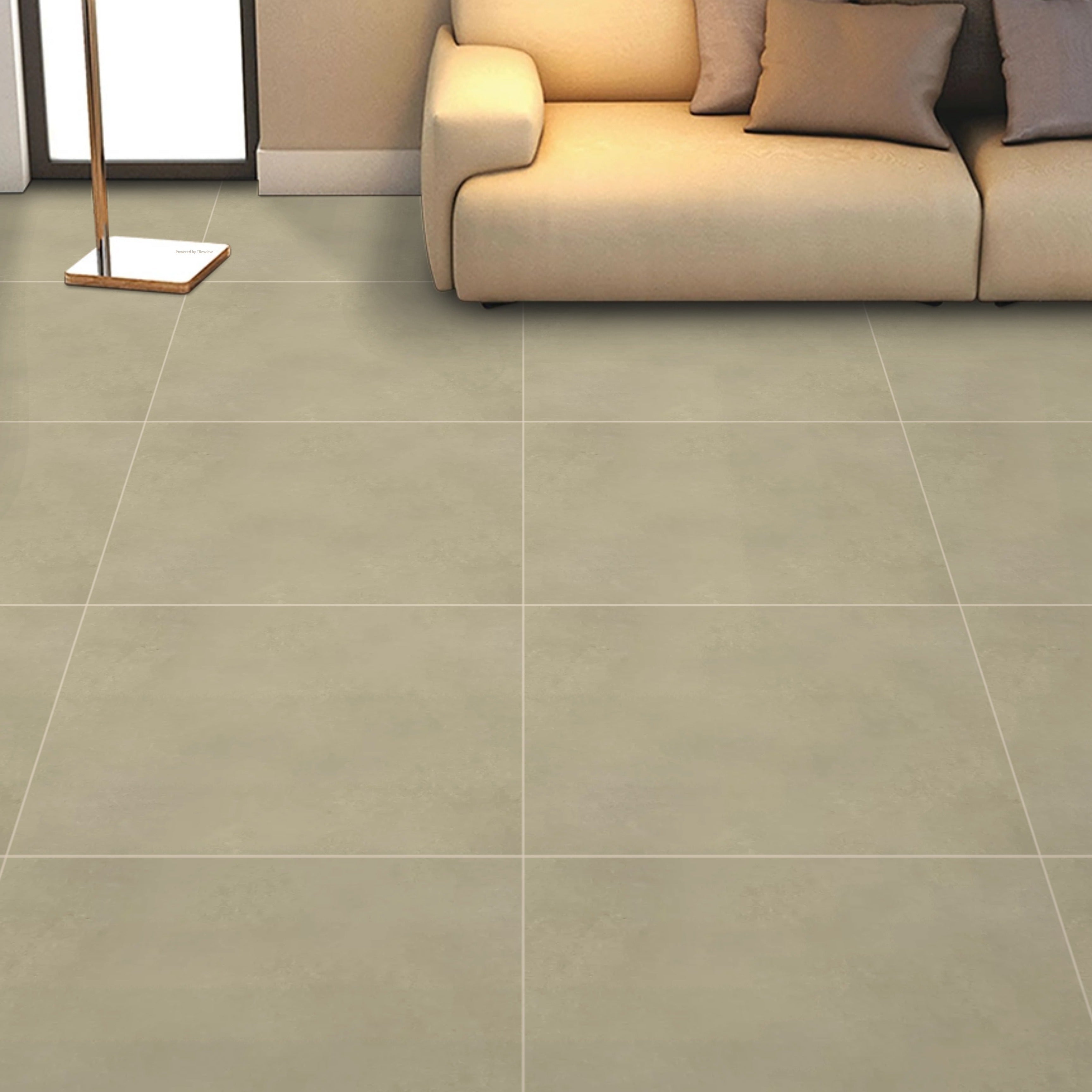 Slate Mist Beige Matt Porcelain 60x60cm Wall And Floor Tile