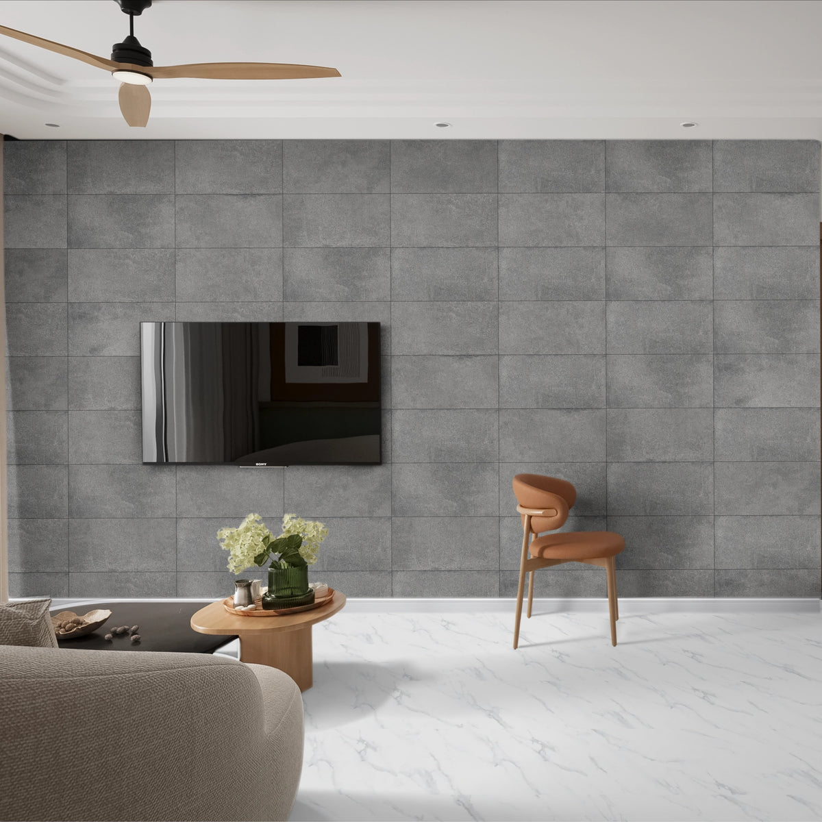 Slate Ash Grey Matt Ceramic 30X60cm Bathroom Kitchen Wall Floor Tile ...