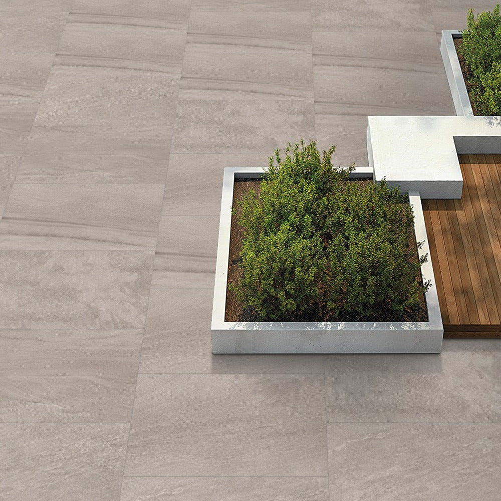 Summit Grey Porcelain 60x90cm Anti Slip Outdoor Parking Garden Matt Ti ...